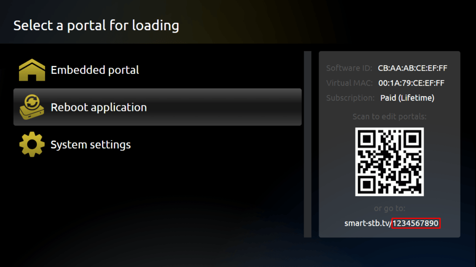 Change portals | Smart STB