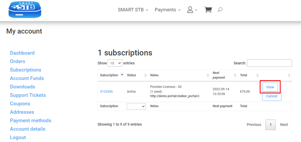 How to upgrade provider license? | SmartSTB